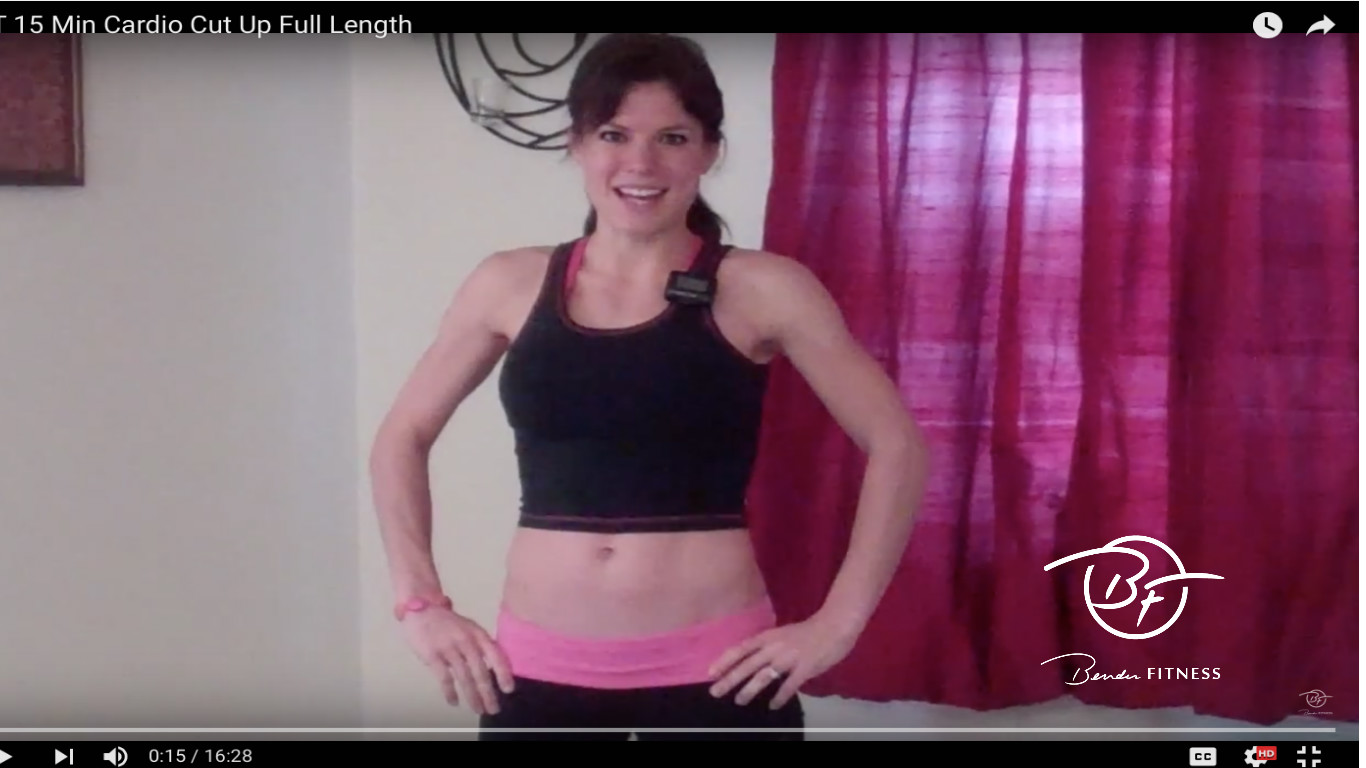 HIIT: 15 Minute Cardio Cut Up: Full Length Home Workout | Bender Fitness