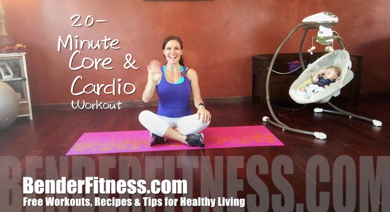 20-Minute Body Weight HIIT: Core Sculpt + Cardio Fat Burn Workout ...