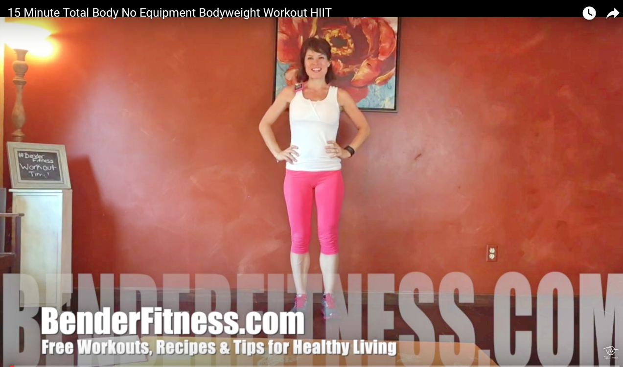 15-Minute Total Body Home Workout-No Equipment | Bender Fitness